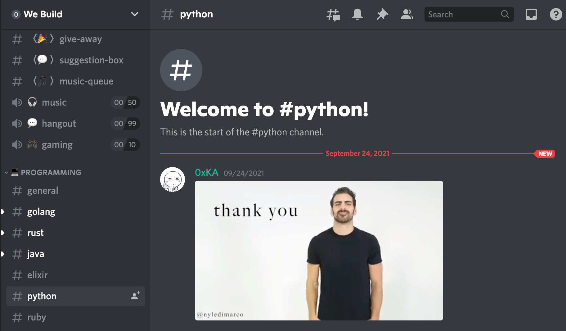 WeBuild Discord Update: #python channel & Mid-Autumn cake AirDrop