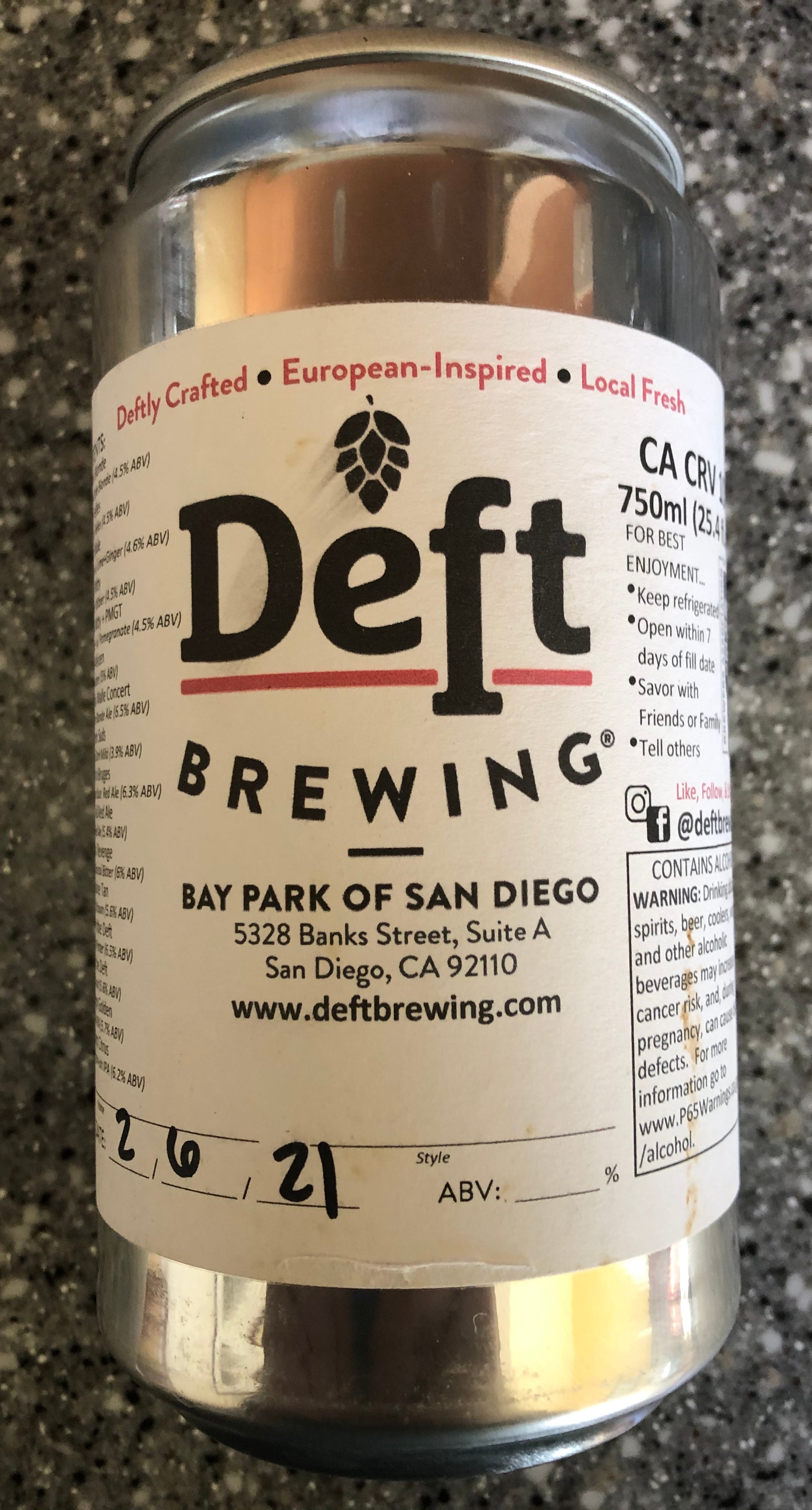 Deft Brewing--Craft Beer at its Best