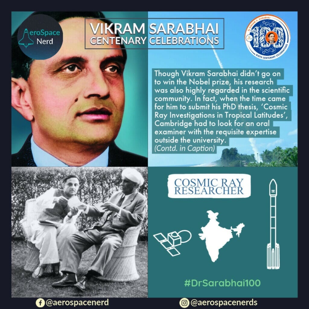 Vikram Sarabhai Scientist of Cosmic Rays