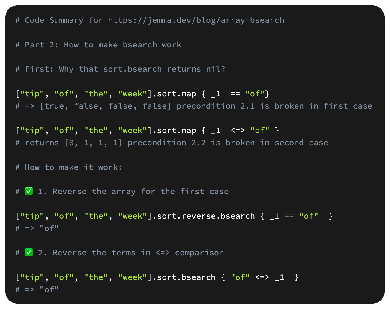 How to use Array#bsearch in Ruby - by Lucian Ghinda