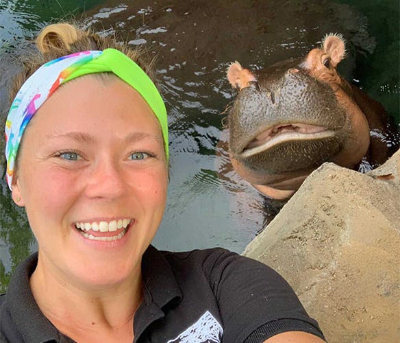 Baby Fritz and his Hippo Handler, A Kind of Love Affair