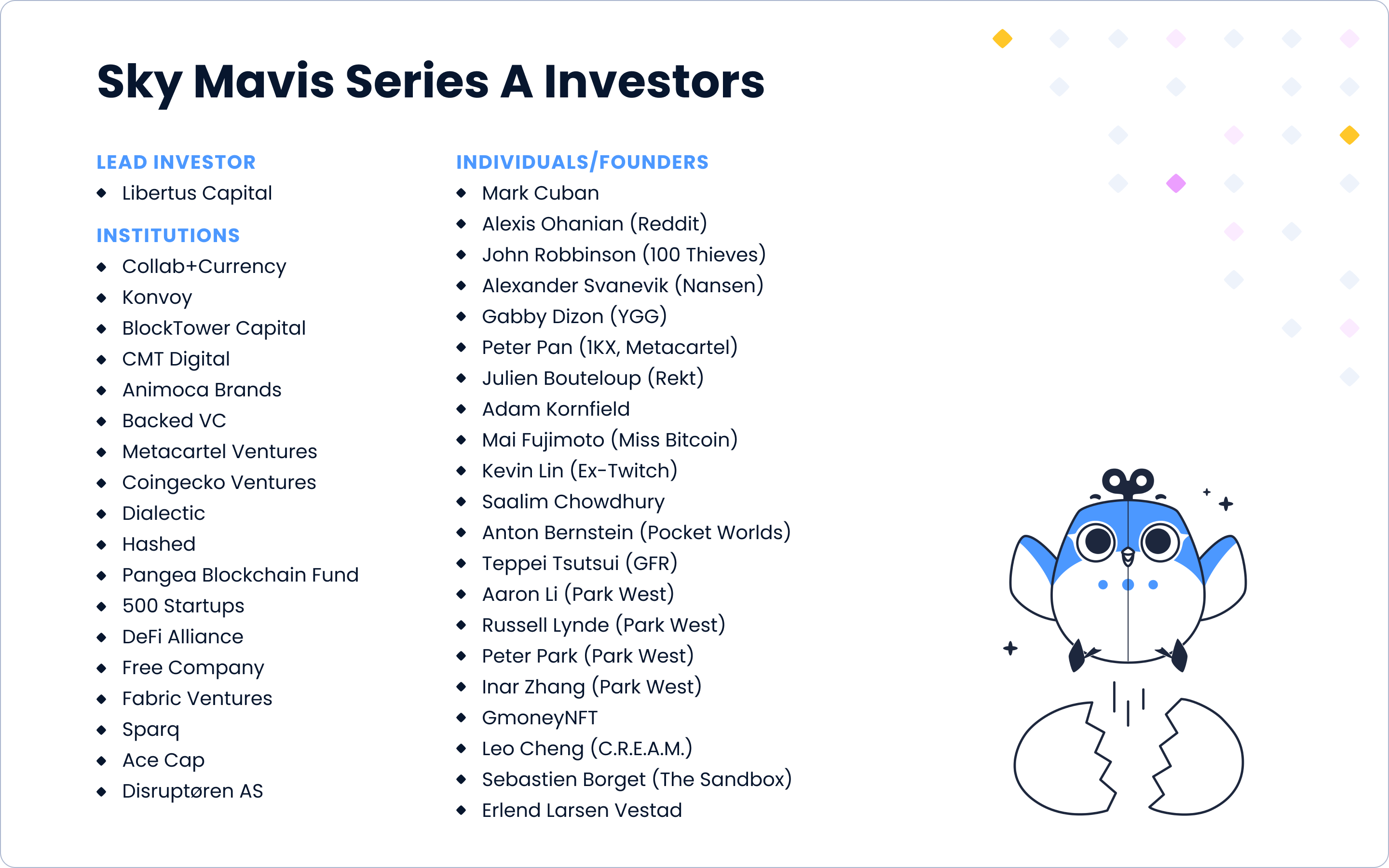 🎉 Funding Secured! Sky Mavis Series A - by Axie Infinity