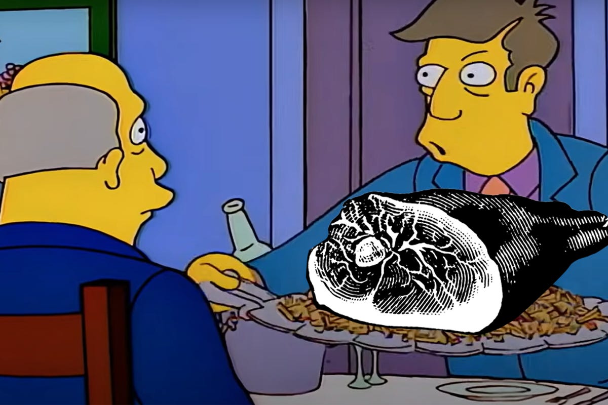 The history of literal steamed hams