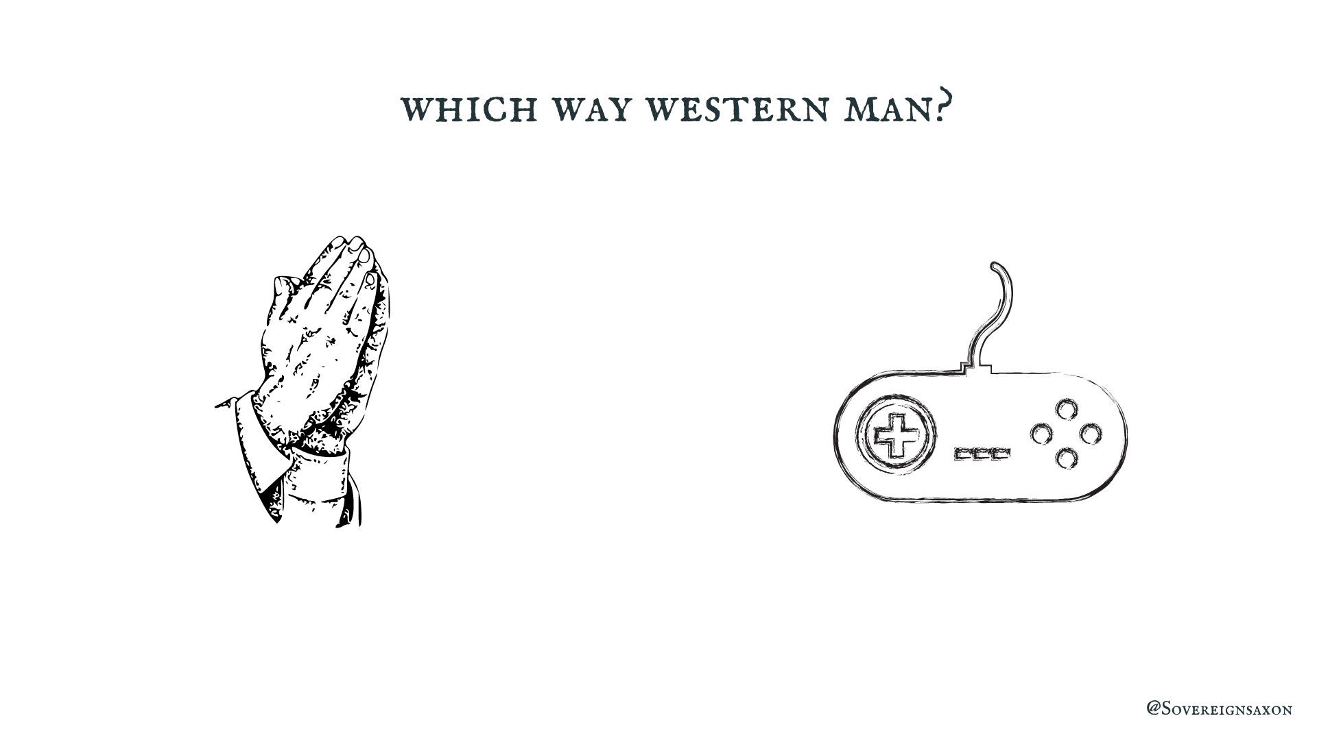 Artwork Collection - Which Way Western Man? - by @Heliand