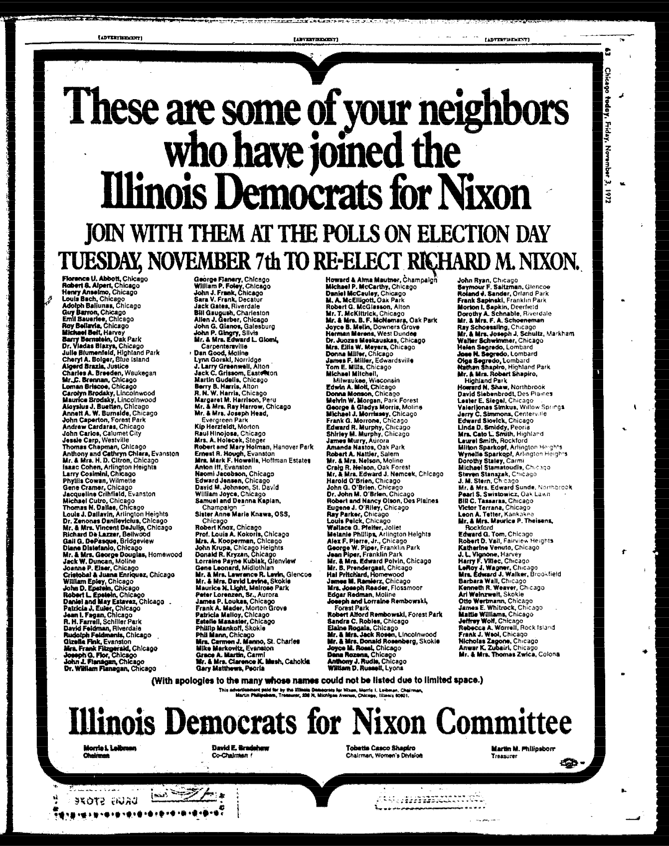 THIS CRAZY DAY IN 1972: Election Daze - by Cate Plys