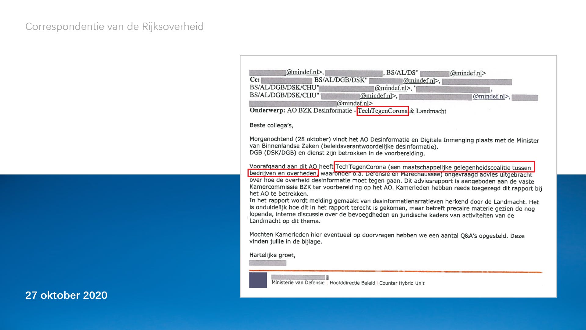 Wob-documenten: Rijk En Techbedrijven Werken Op Grote Schaal Samen Aan ...