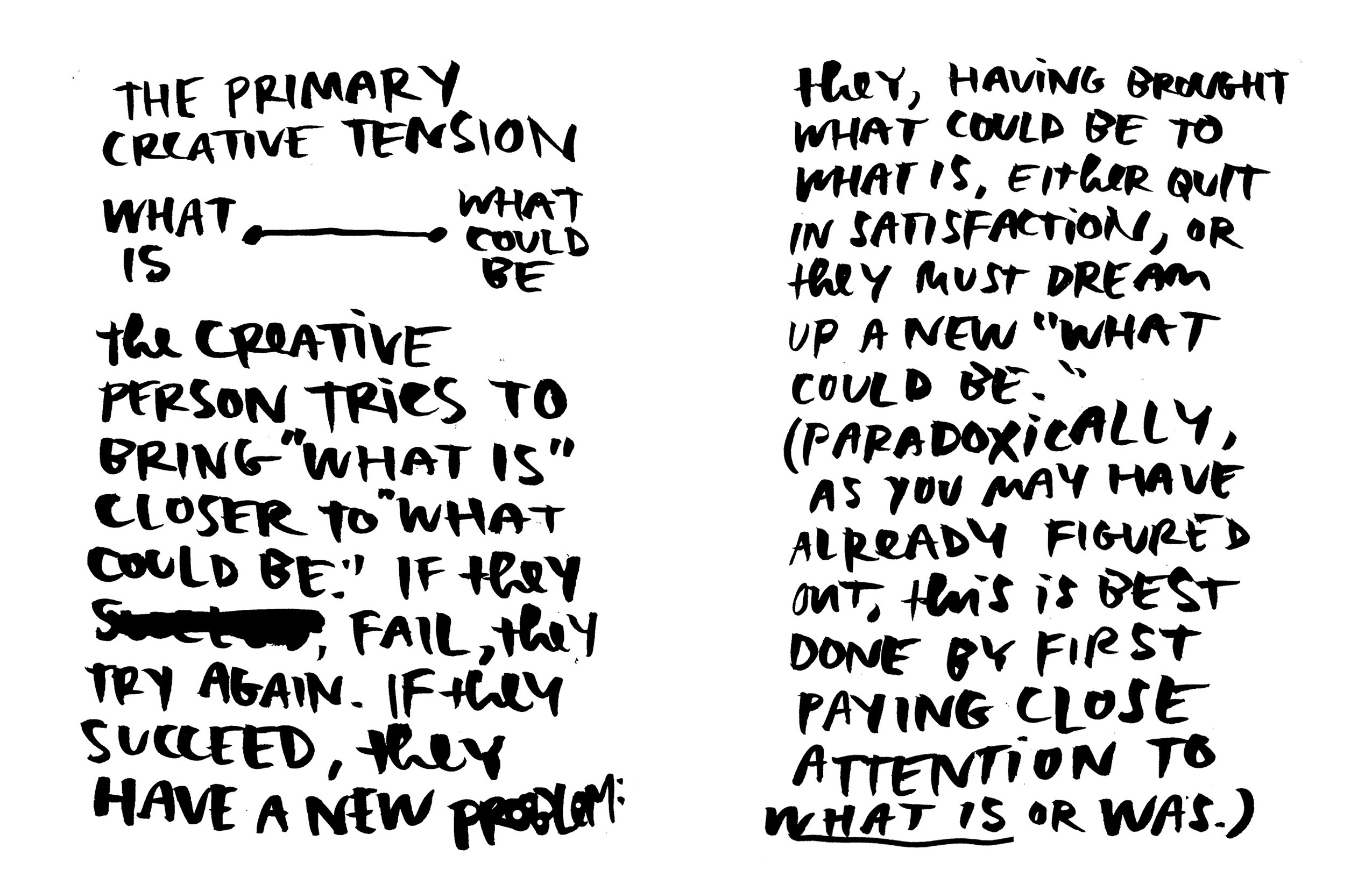 More thoughts on creative tension - Austin Kleon