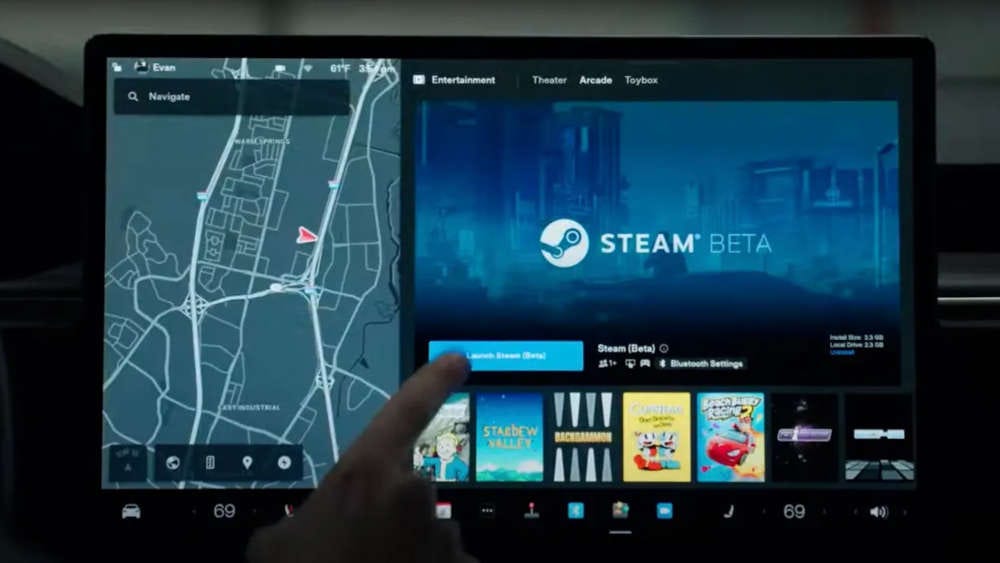 Tesla cars can now run Steam - by Callum Bains