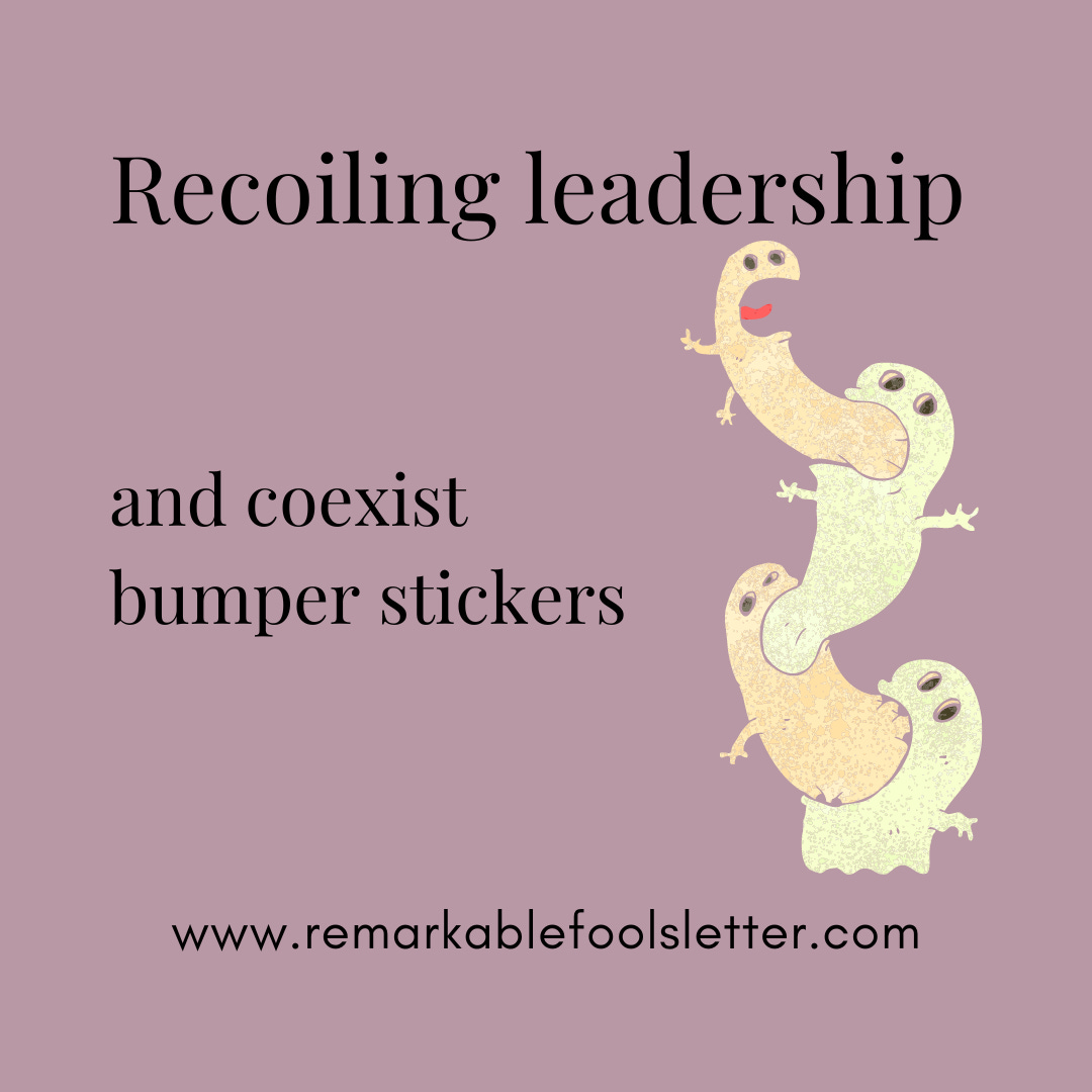 Recoiling leadership - by Jim Dalling