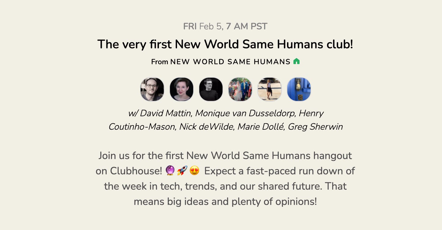 New Week Same Humans #21 - by David Mattin