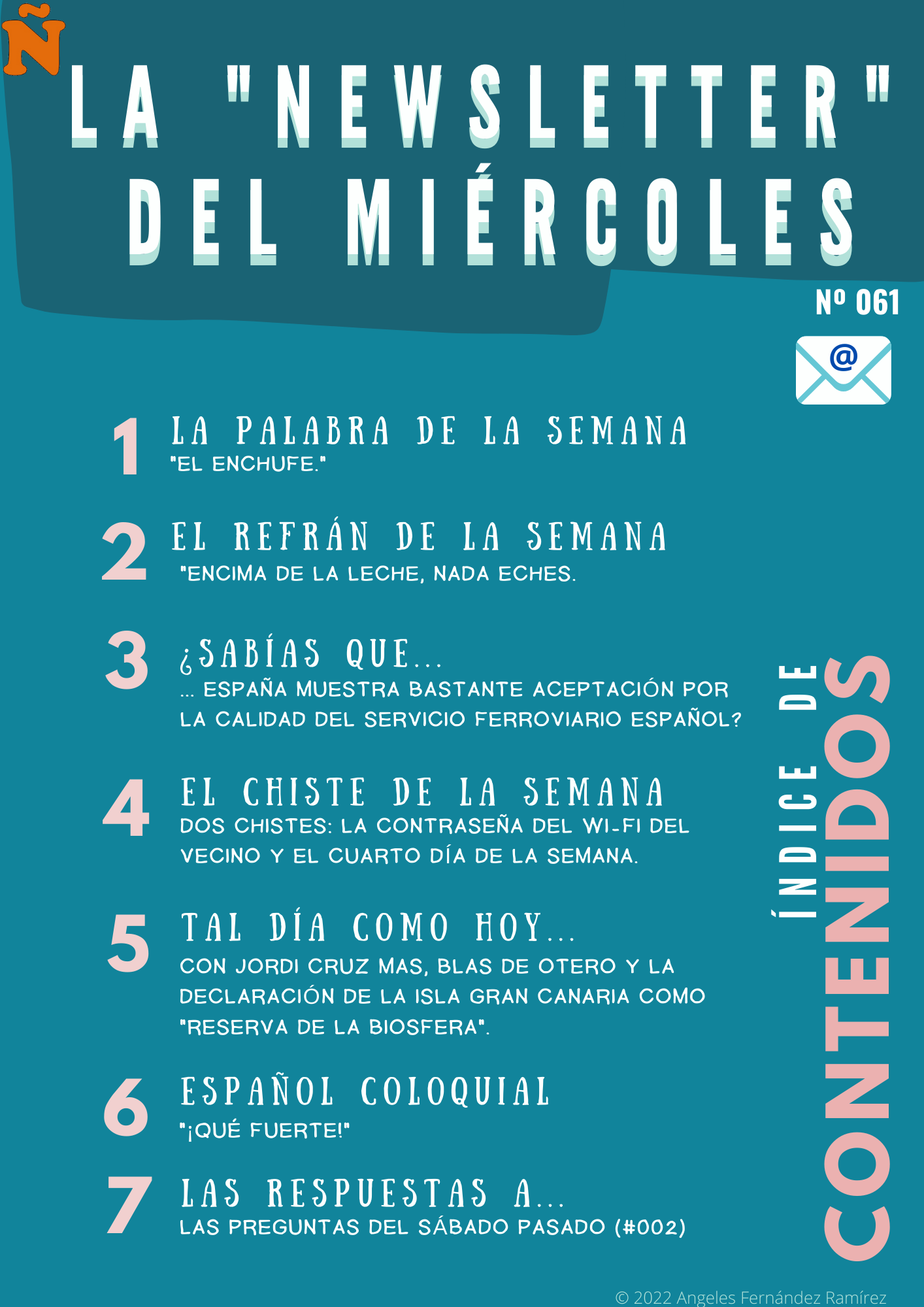 Wednesday's Spanish Language Newsletter! (061)