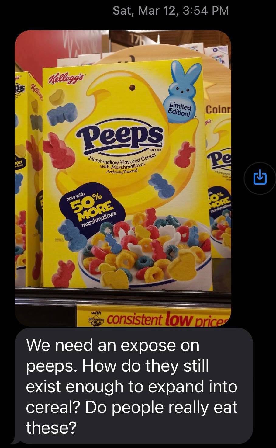 The Indestructible Nature of Peeps - by Meghan Boilard