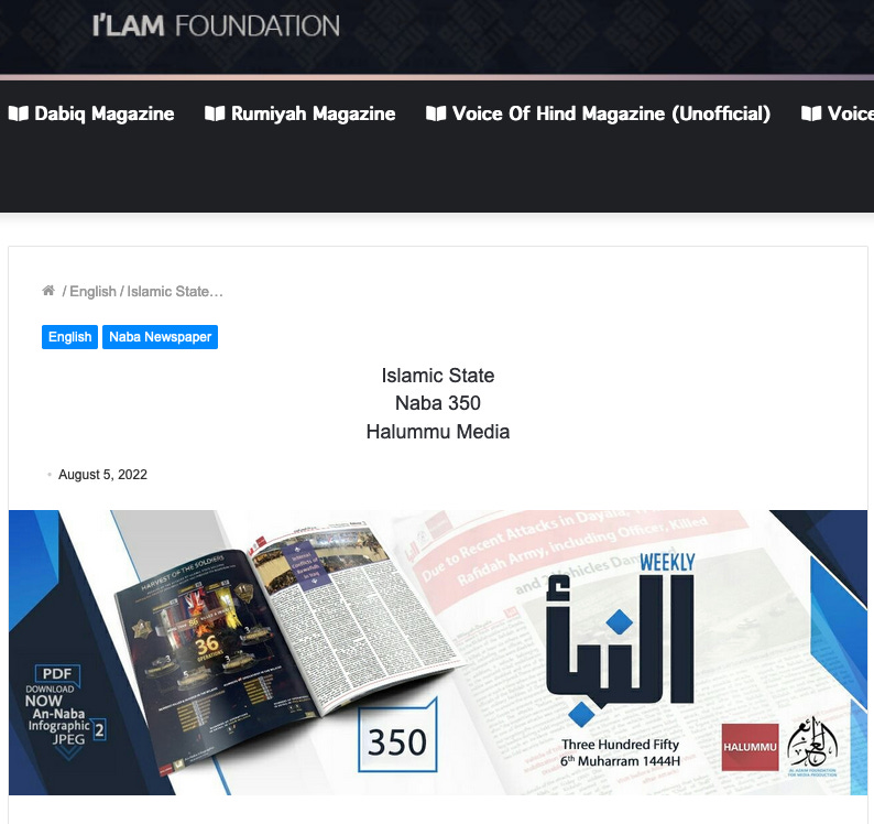 ISKP Depends on Archive Sites, Social Media, and Messaging Applications ...