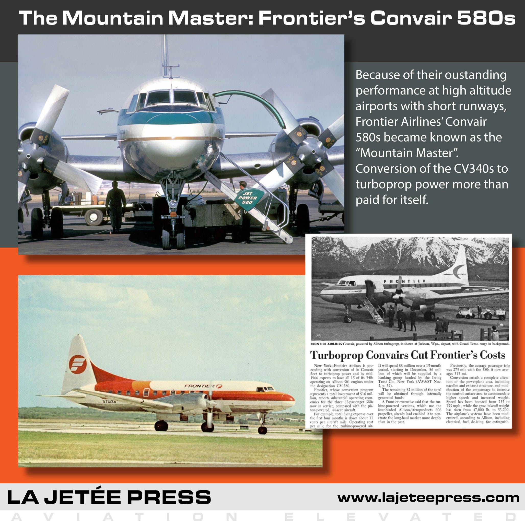 The Mountain Master: Frontier's Convair 580s