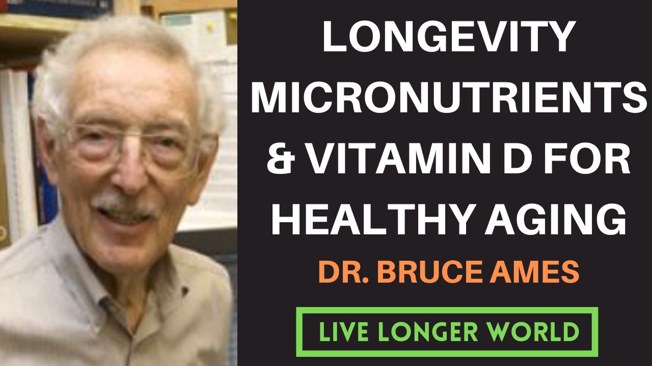 Longevity Micronutrients, Triage Theory & Vitamin D for Healthy Aging ...
