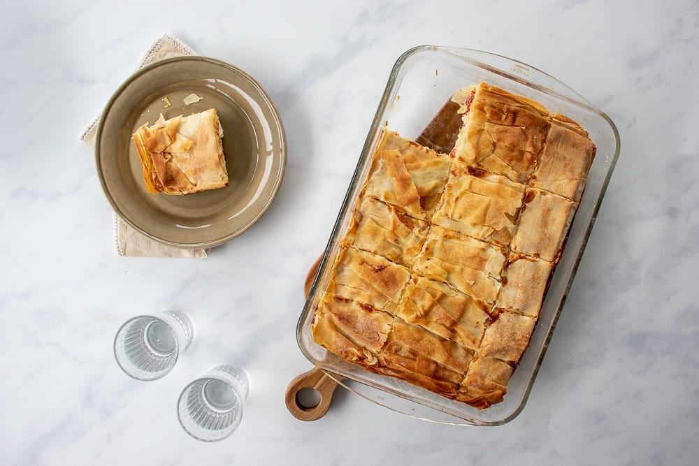 Recipe: Traditional Tiropita With Feta & Roasted Red Peppers