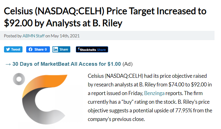 Update on $CELH (Celsius Holdings) - by Jonah Lupton