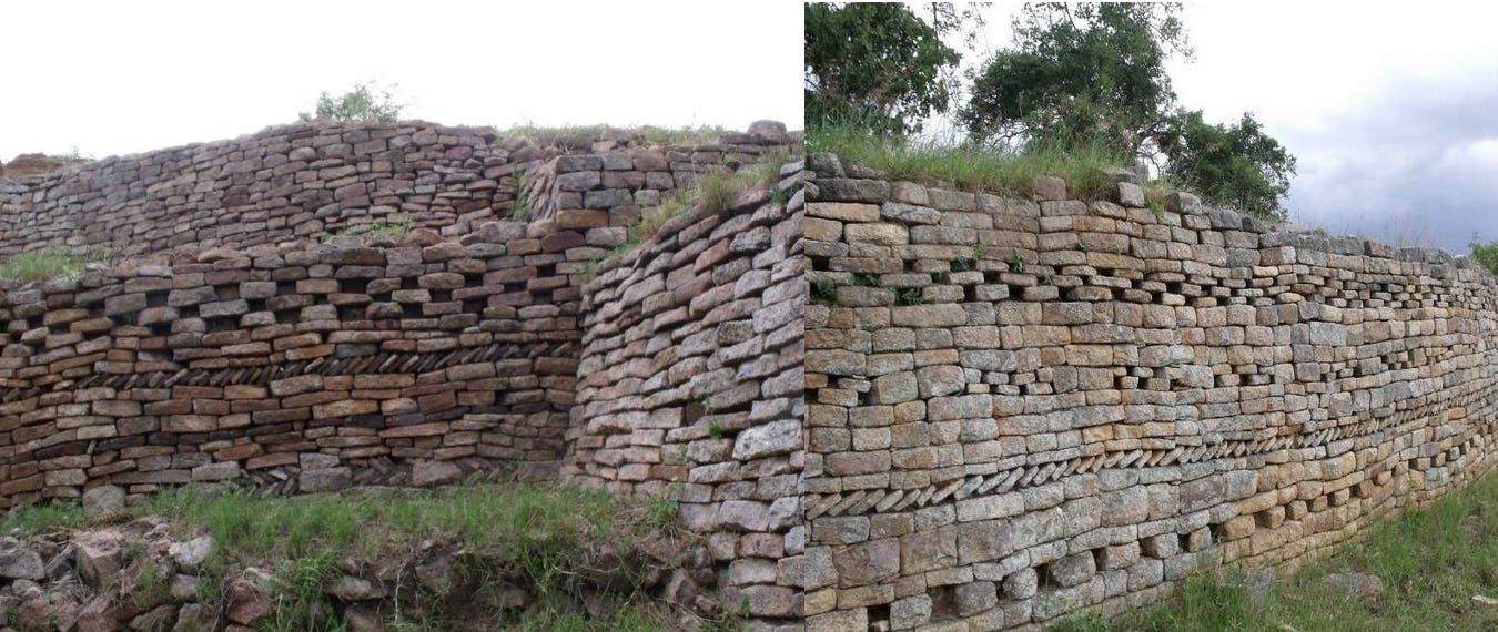 Stone palaces in the mountains : Great Zimbabwe and the ruined cities ...
