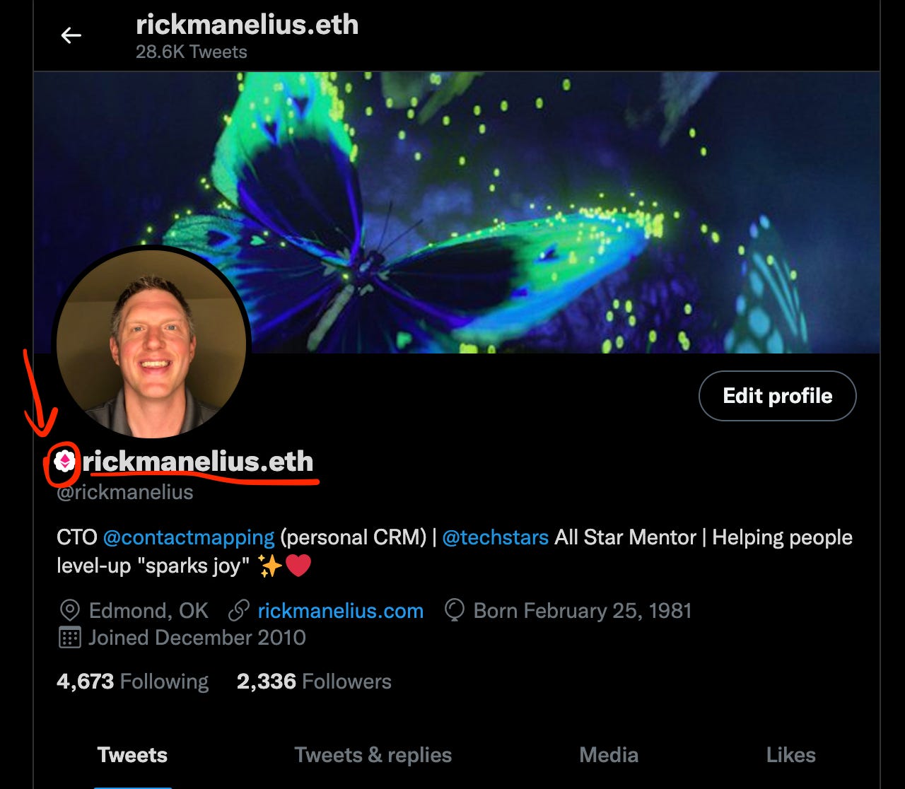 Twitter + Brave + ENS = NFT Gallery! - by embracingweb3