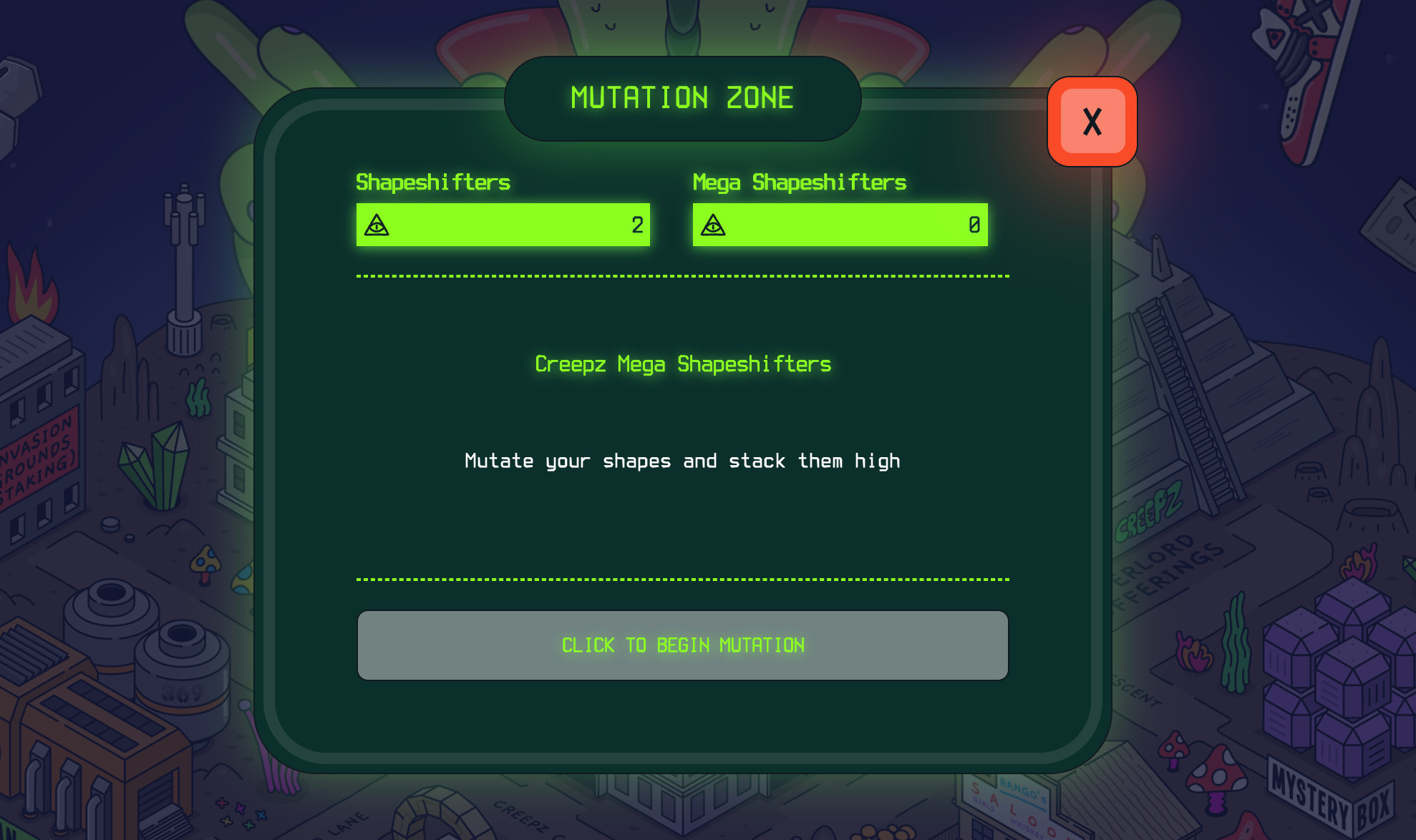 Shapeshifter Mutation: "Megas" - Cold Blooded Creepz