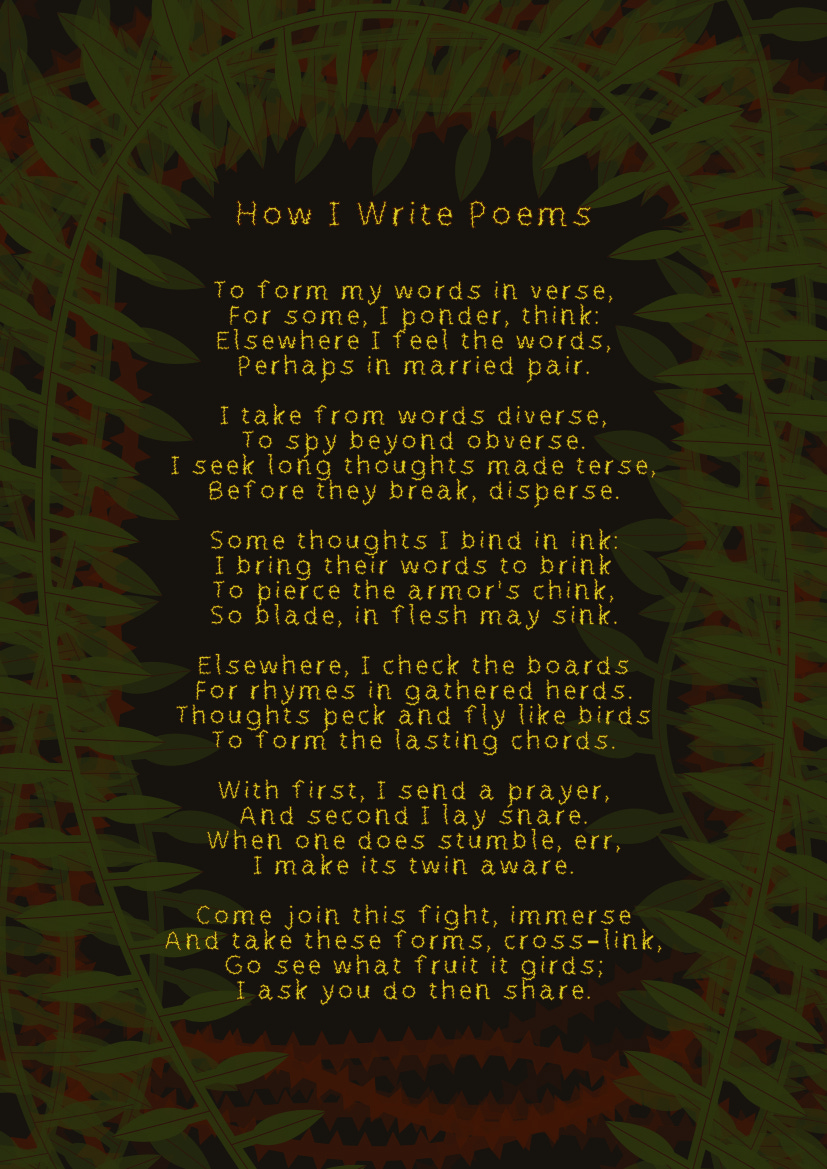 How I Write Poems - by Flagshipson - The Wake of Flagship