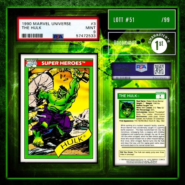 One of the most iconic trading card sets of all time, the 1990 Marvel ...