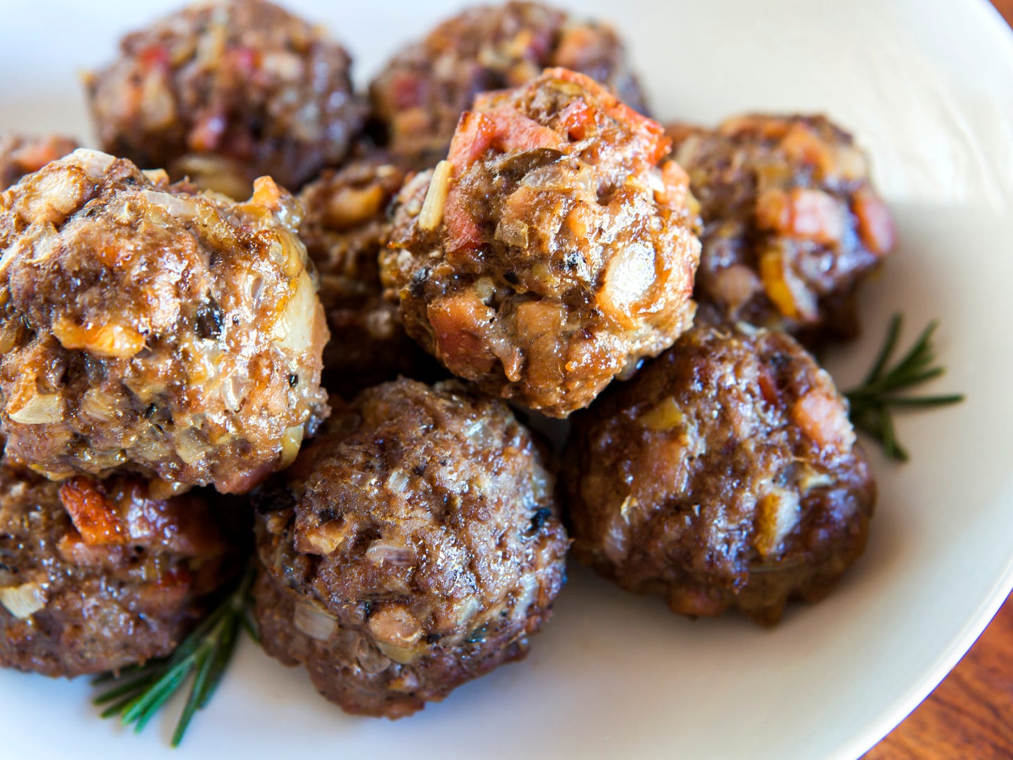 Bacon-Burger Mega Meatballs - by Angie Alt