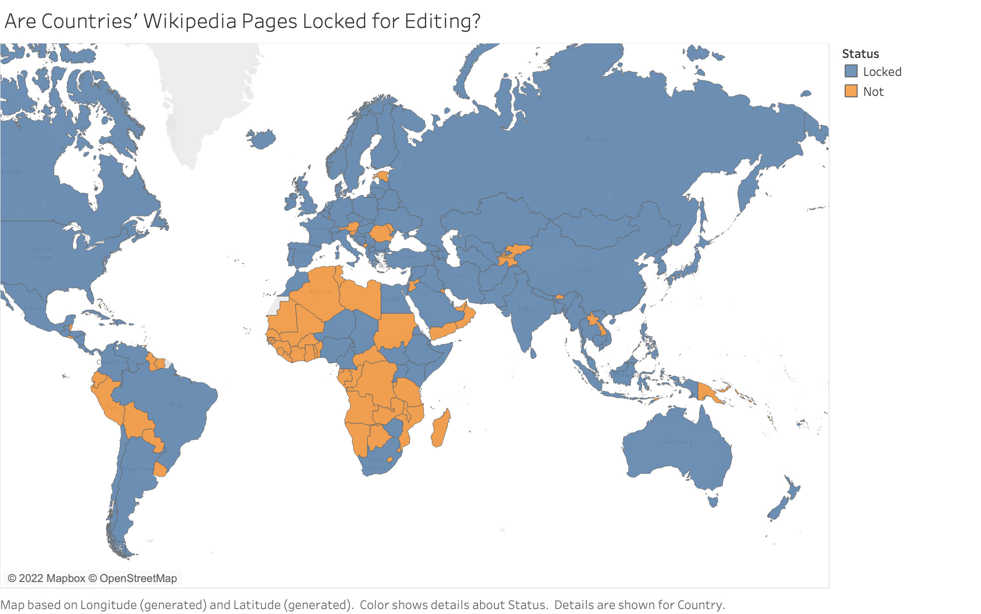 MONDAYTA: Countries' Wikipedia Pages being Locked for Editing