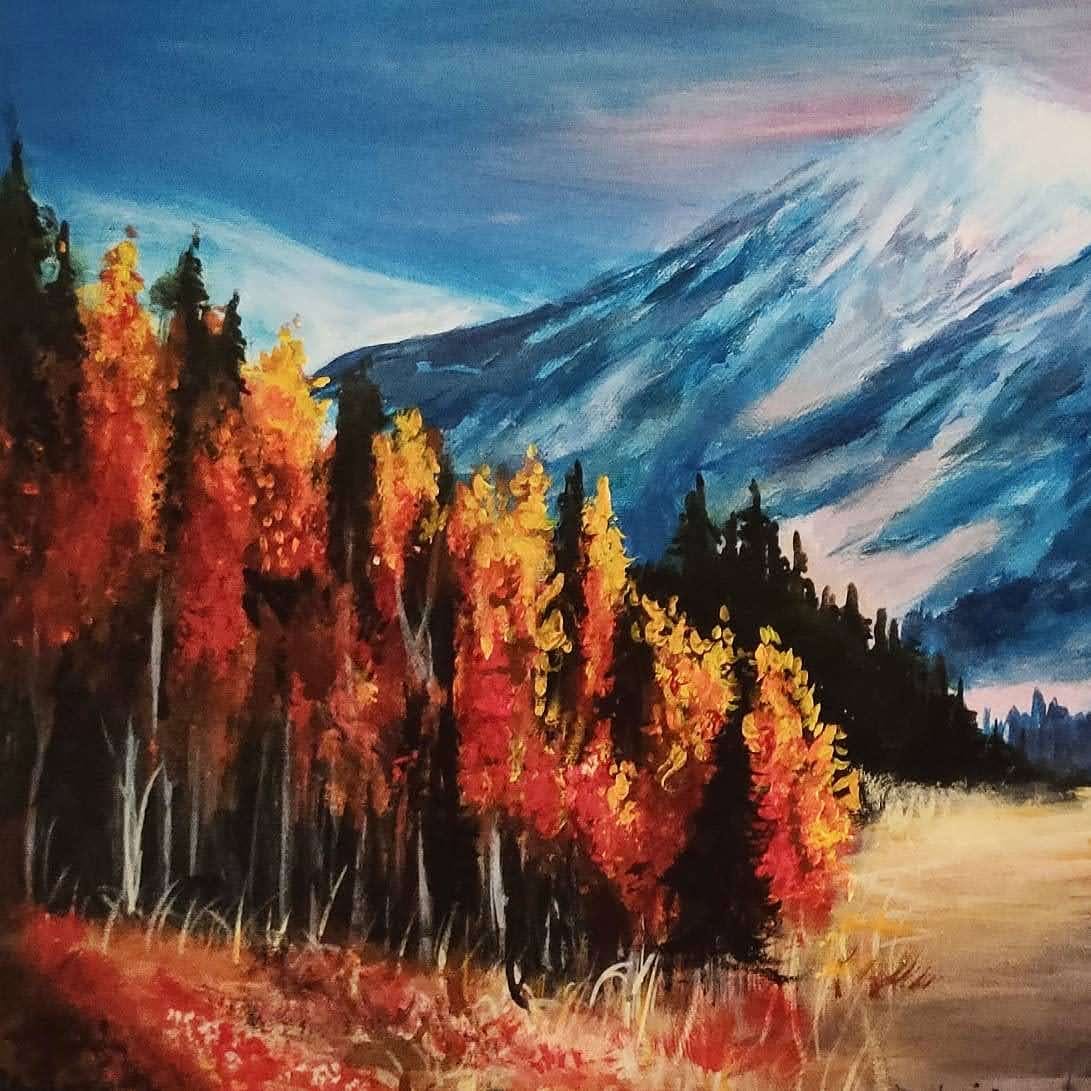 Tranquility: A Landscape Painting - by Kruti Gandhi