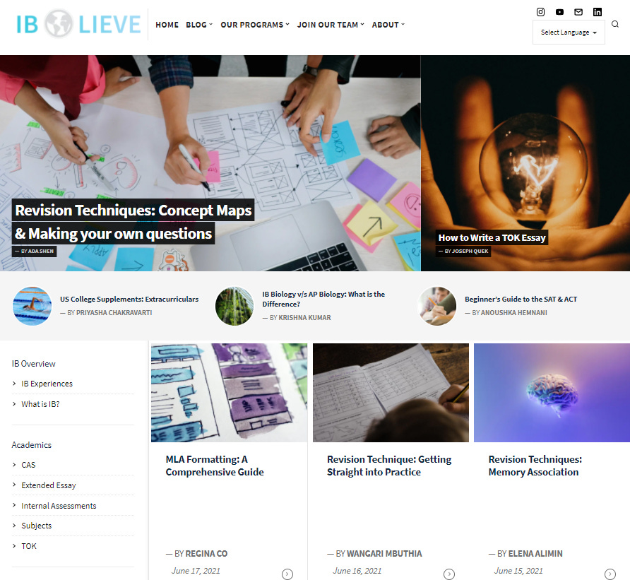 Just graduated from IB? Join our IBlieve Team! A global family is waiting🌍