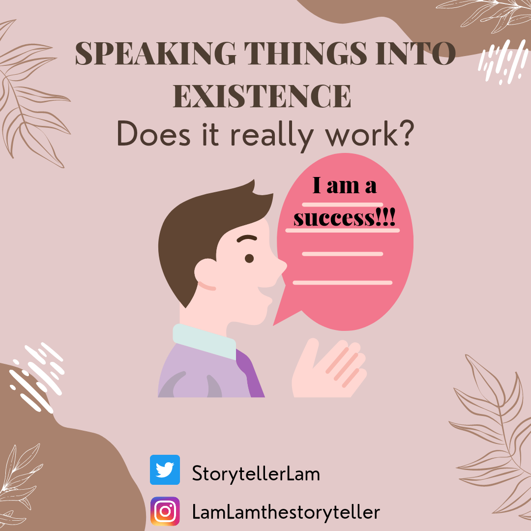 Speaking Things Into Existence - by Olamide Ojediran