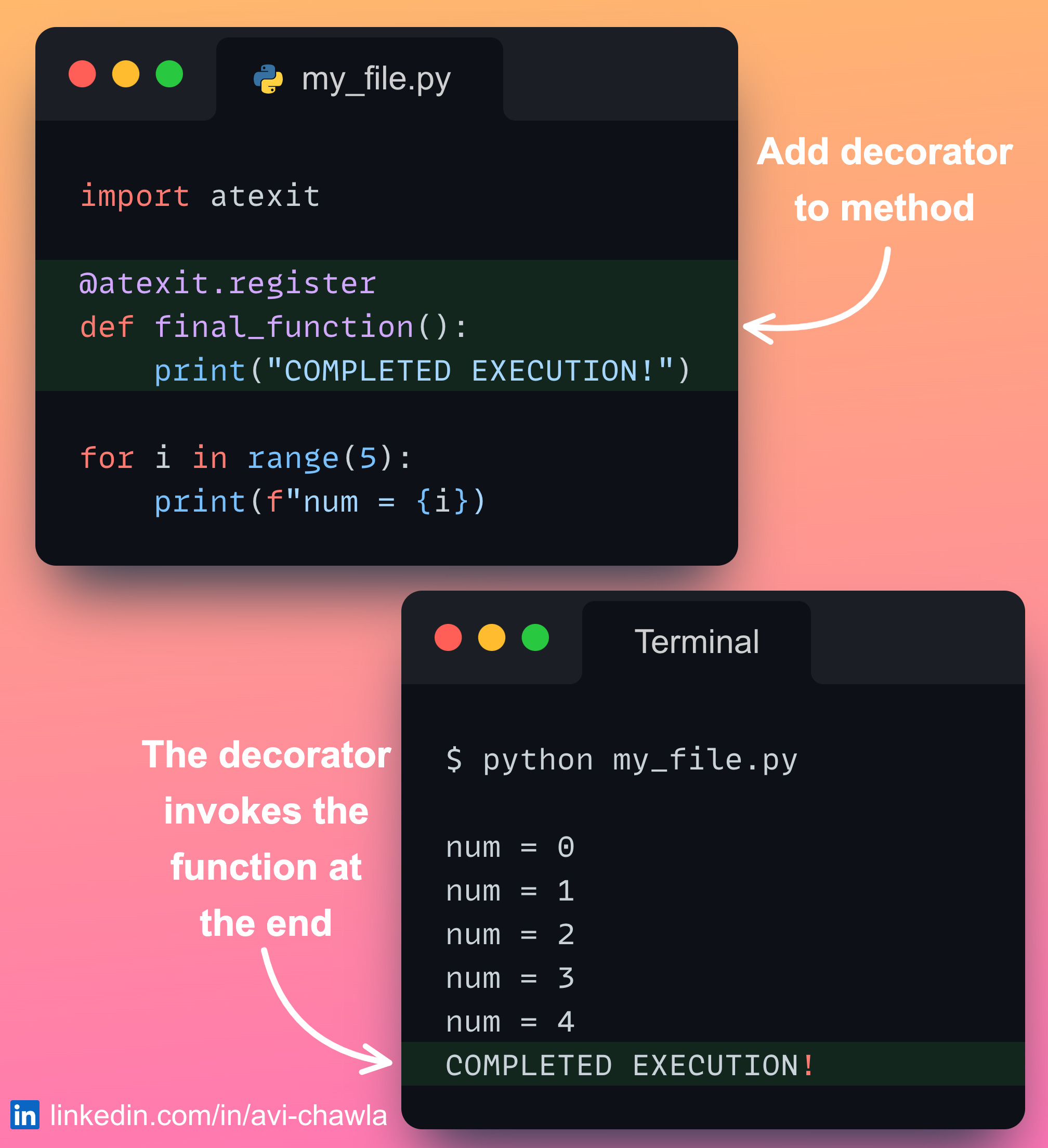 An Elegant Way To Perform Shutdown Tasks in Python