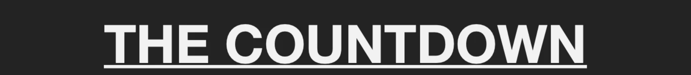 THE COUNTDOWN #42 - THE COUNTDOWN