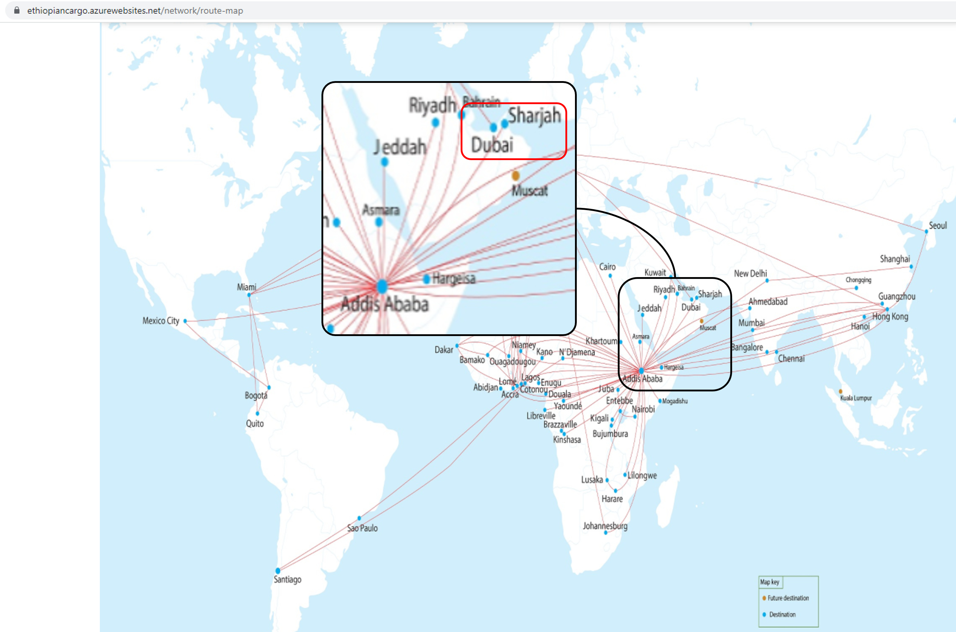 Ethiopian Cargo: suspicious flights from Turkey, the UAE and China