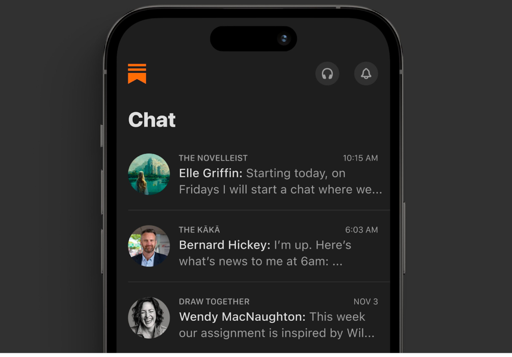 The new Substack chat function is pretty cool