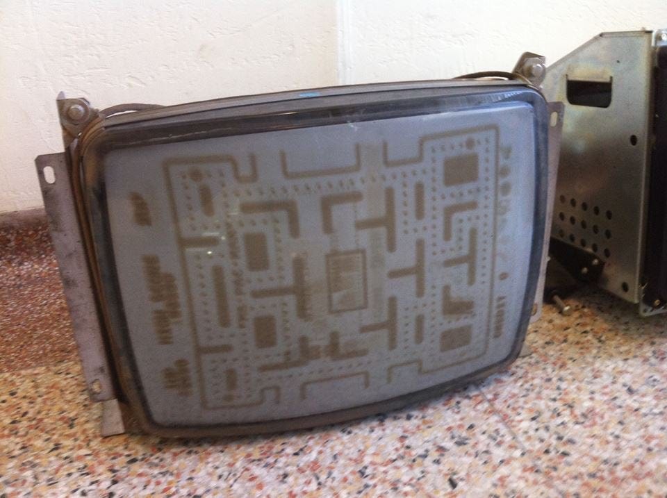 What video games are burned into these CRTs?