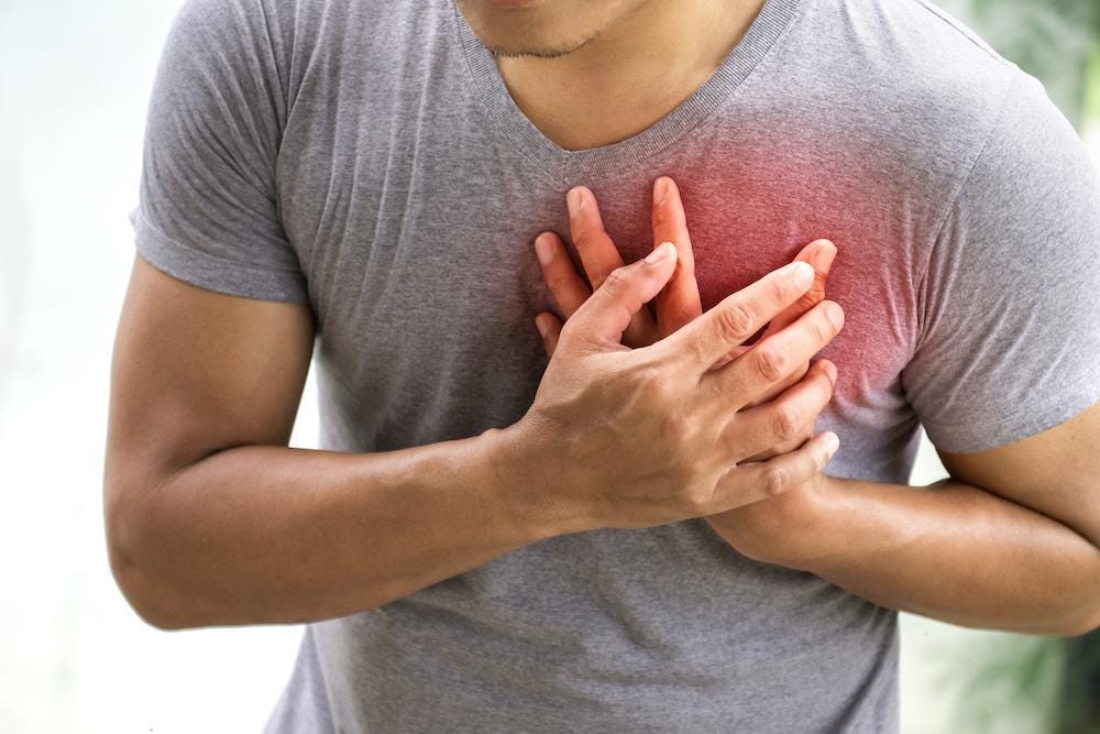 Official data shows large increase in number of deaths from heart attacks.