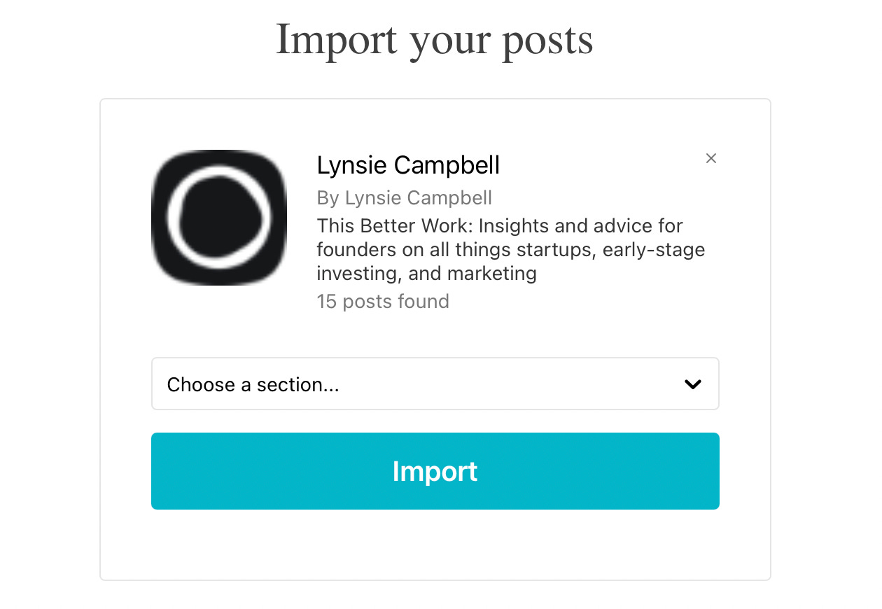 How to Migrate from Ghost to Substack - Lynsie Campbell