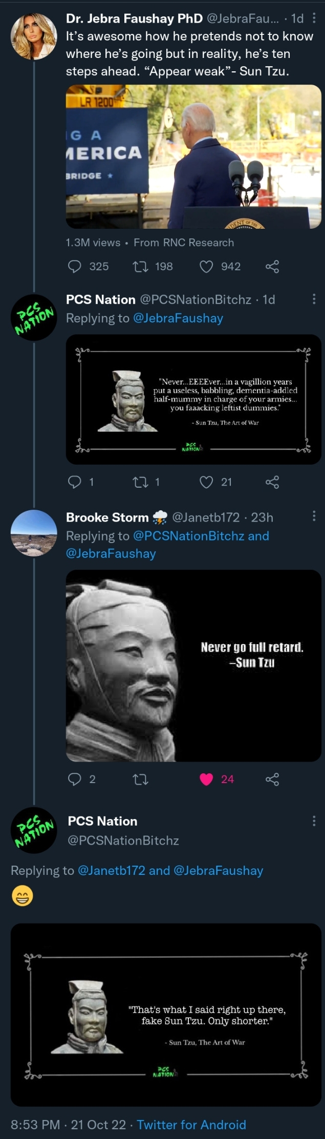 Bonus X-tra Long Potentially Ongoing Dueling Meme Tweet! 😆