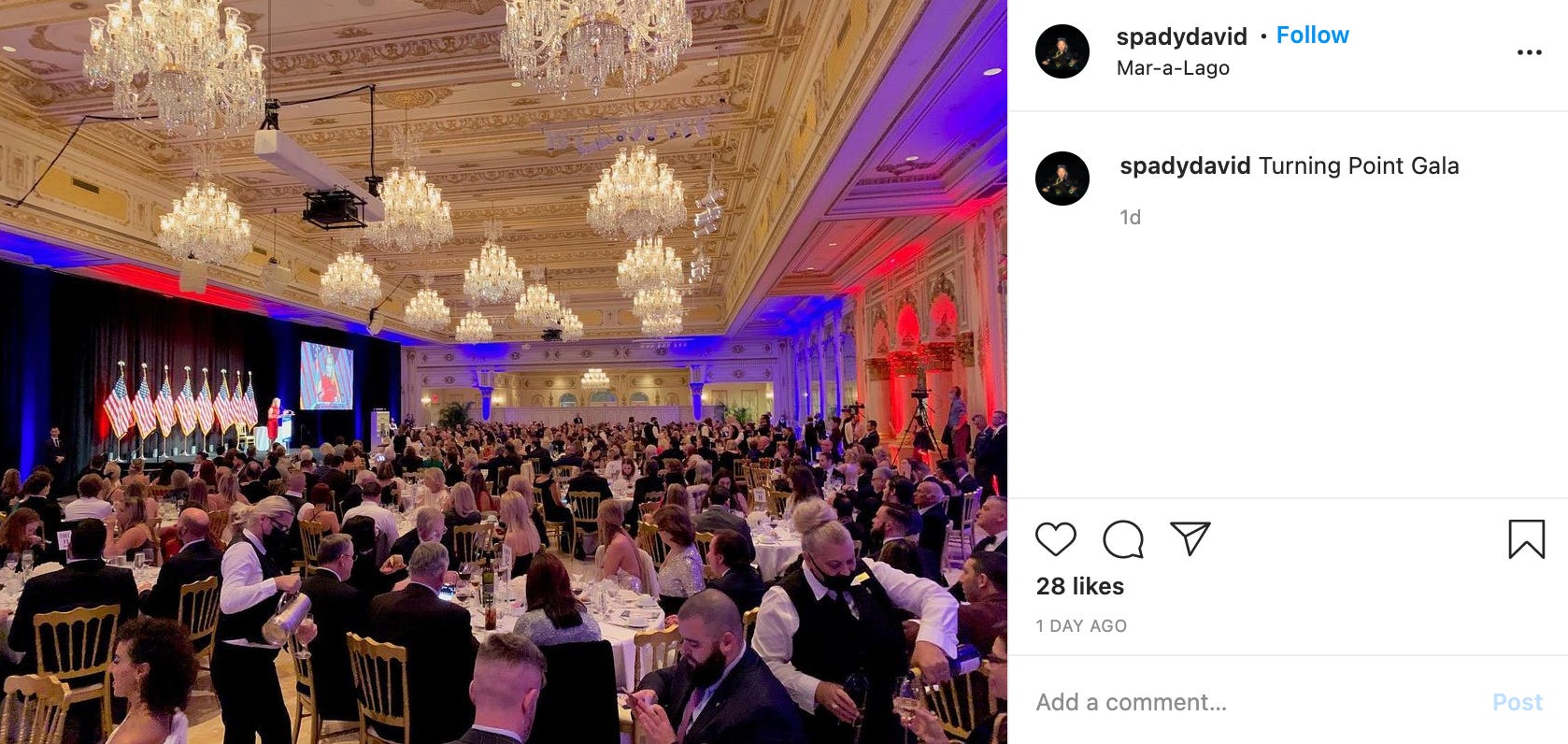 Hundreds partied at Mar-a-Lago with Turning Point