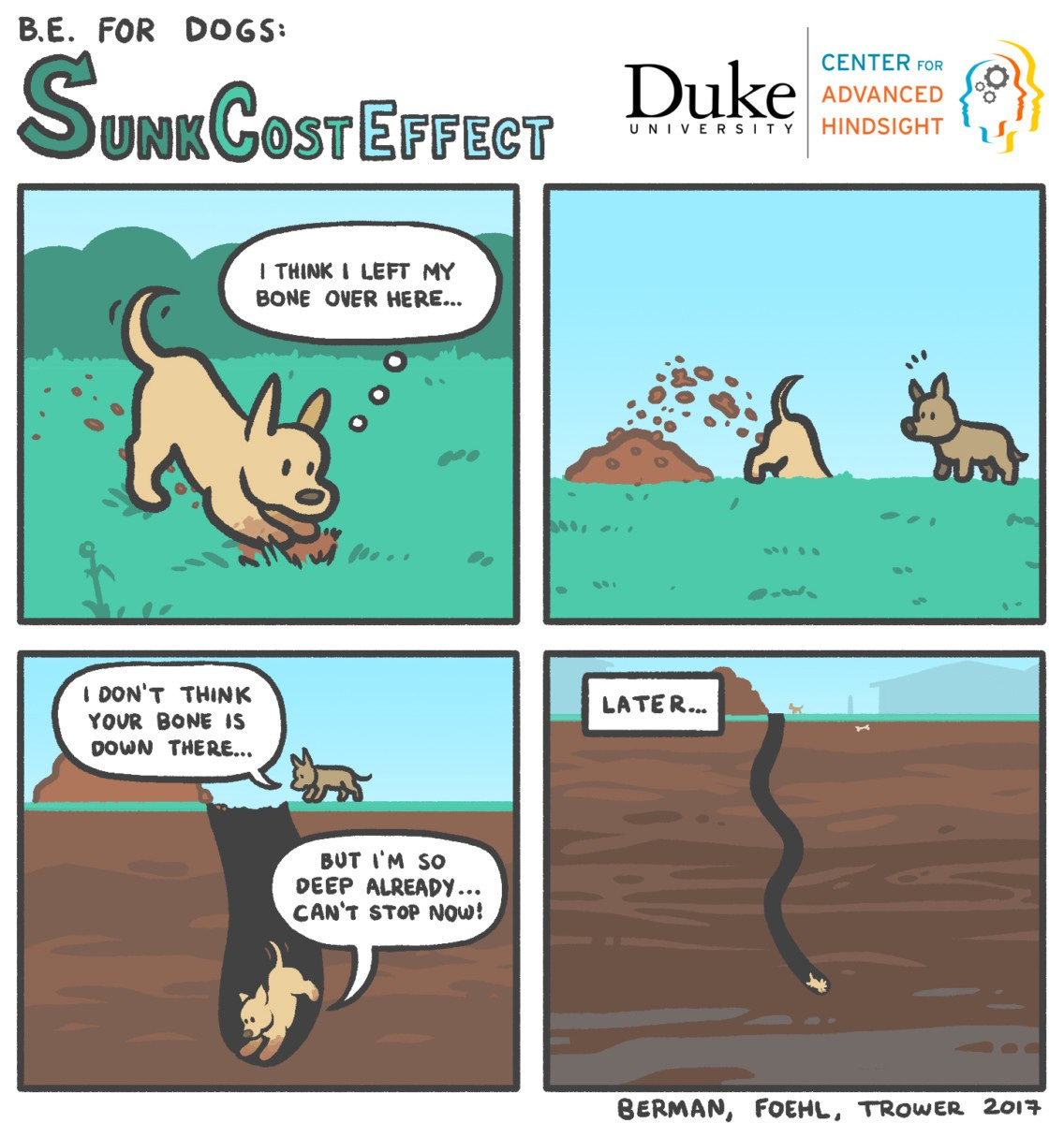 Don’t cling to a mistake just because you spent a lot of time making it.