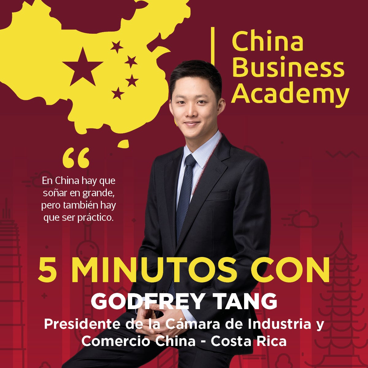 🇨🇷🇨🇳 5 Minutos con Godfrey Tang, Presidente de la Cámara de Comercio ...