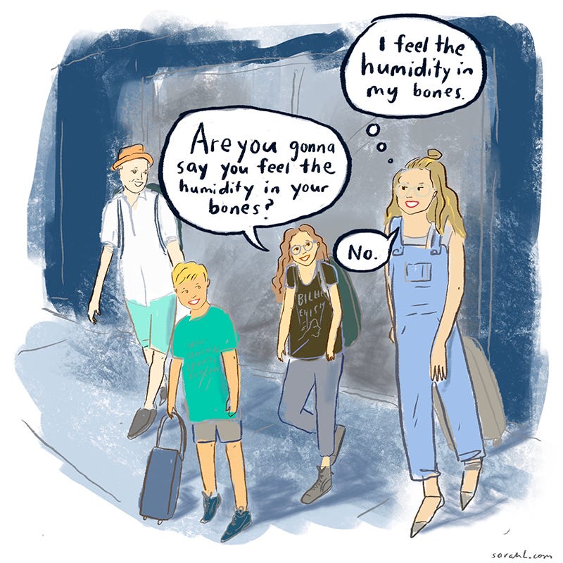Humidity, I love thee: a comic - by Sarah Lazarovic