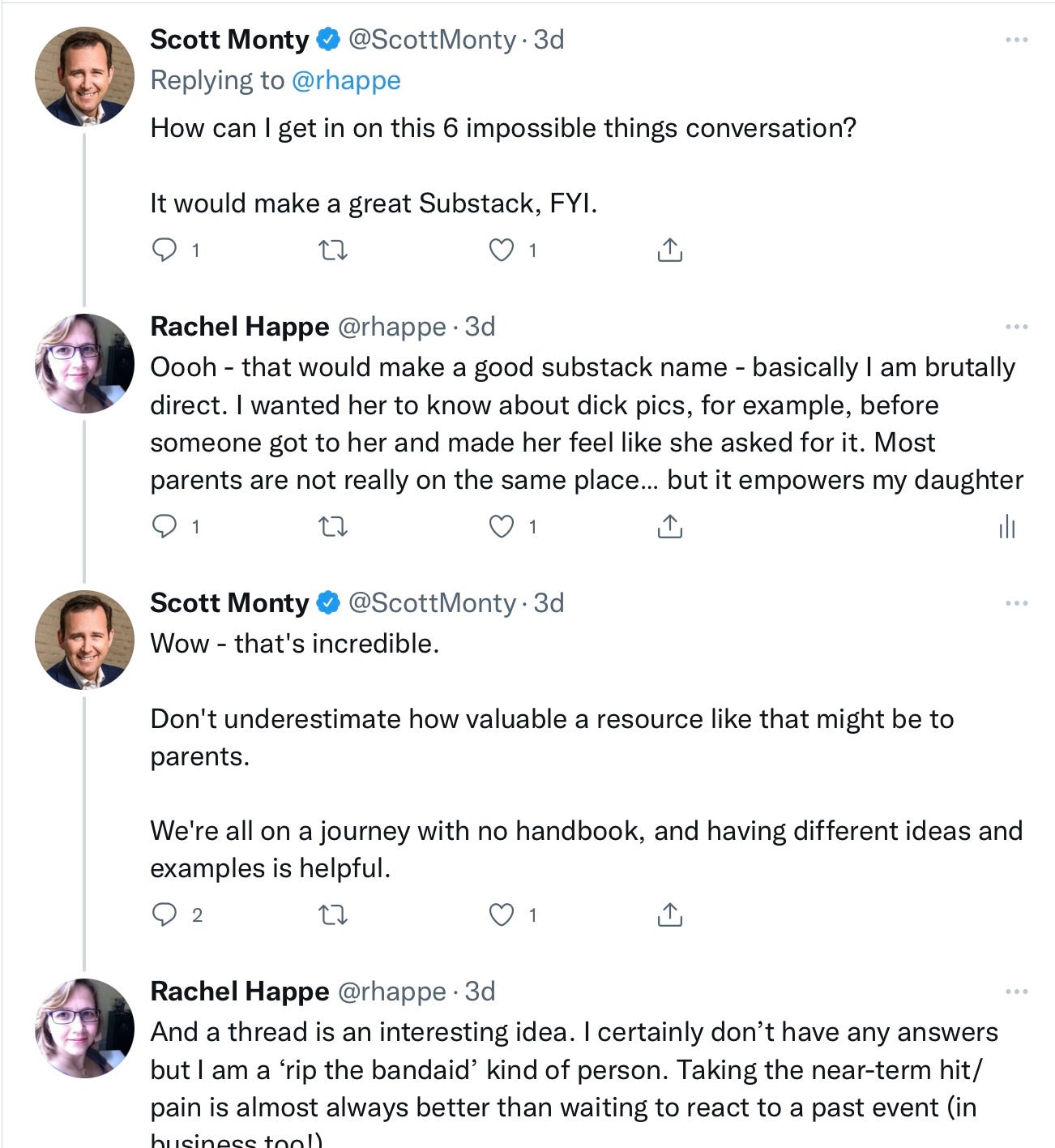 The Idea for Six Impossible Things - by Rachel Happe