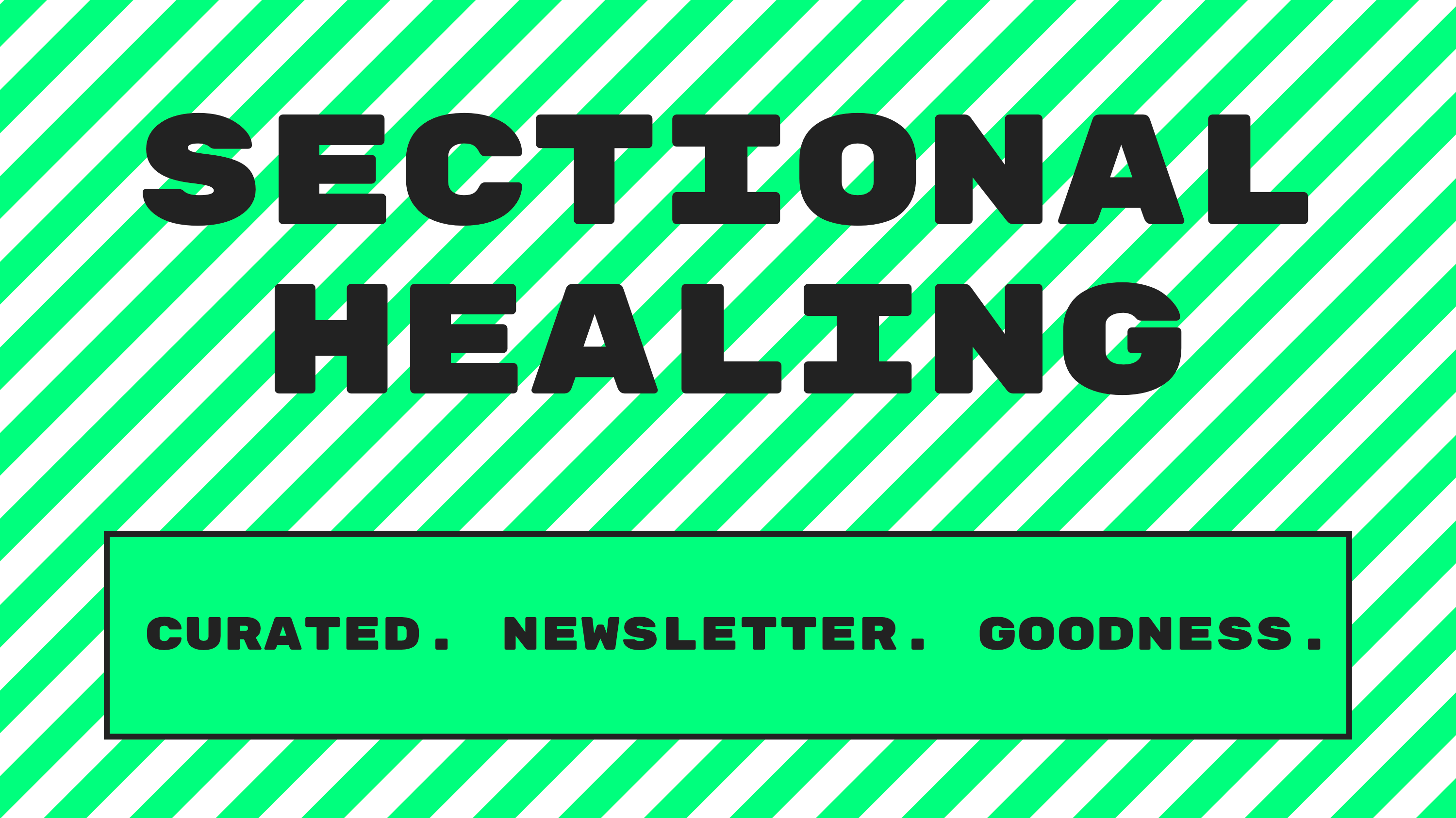 Sectional Healing 10/27: Almost There - by Knox McCoy