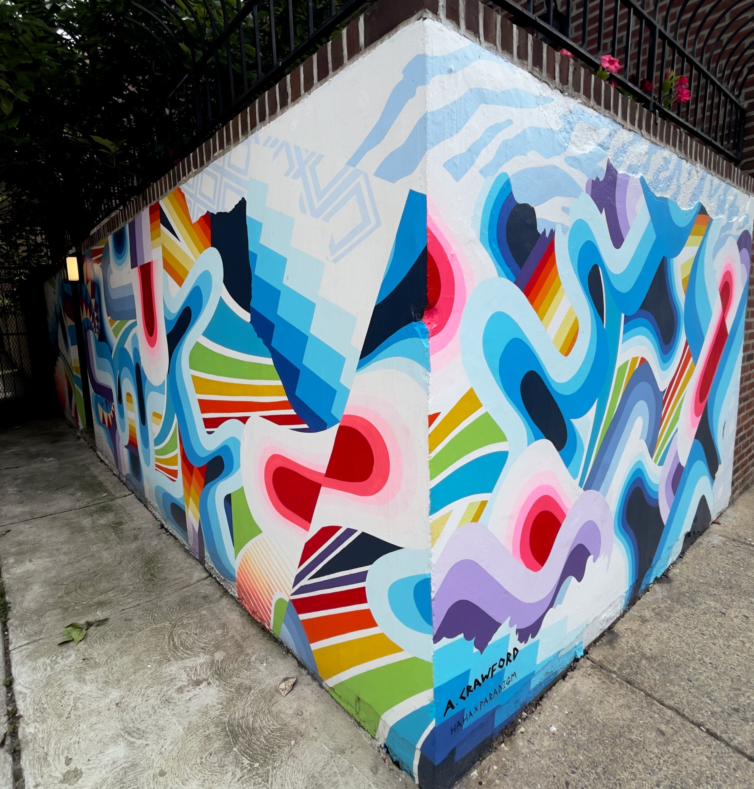 Adam Crawford Mural - by Steven L. Johnson