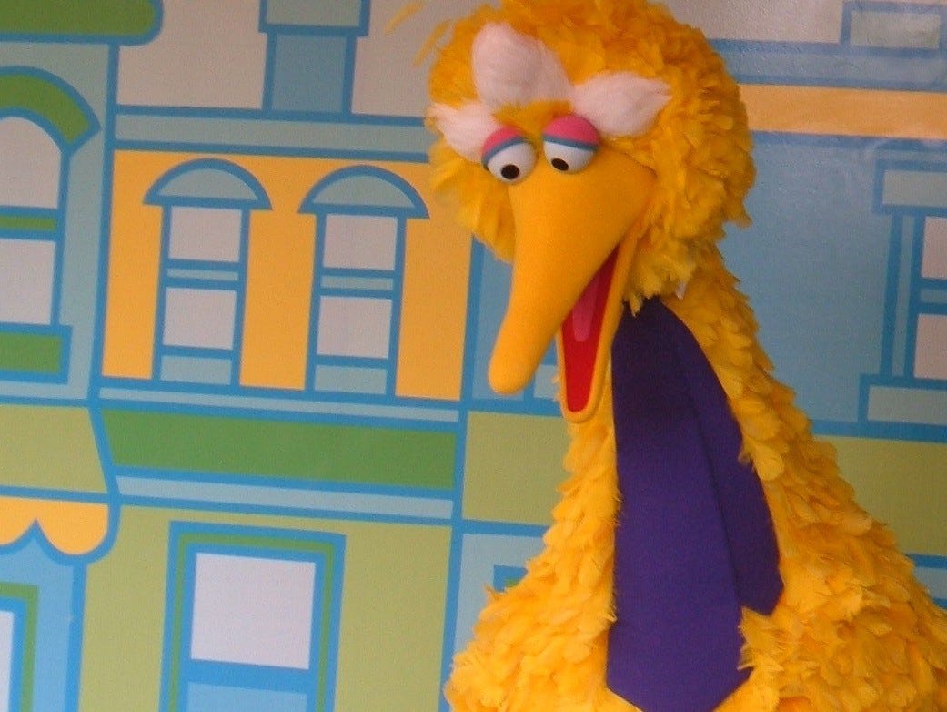 Big Bird and the Truly Pathetic Fistfight