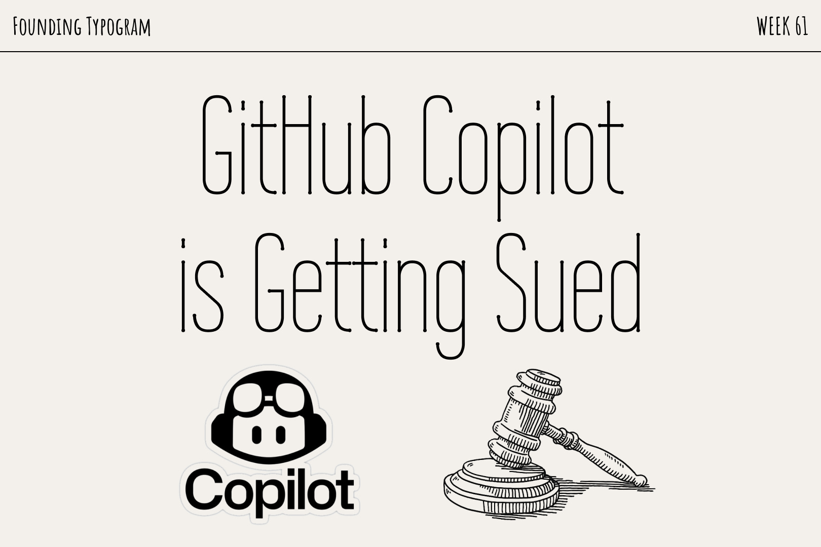 GitHub Copilot is Getting Sued - wentin’s newsletter