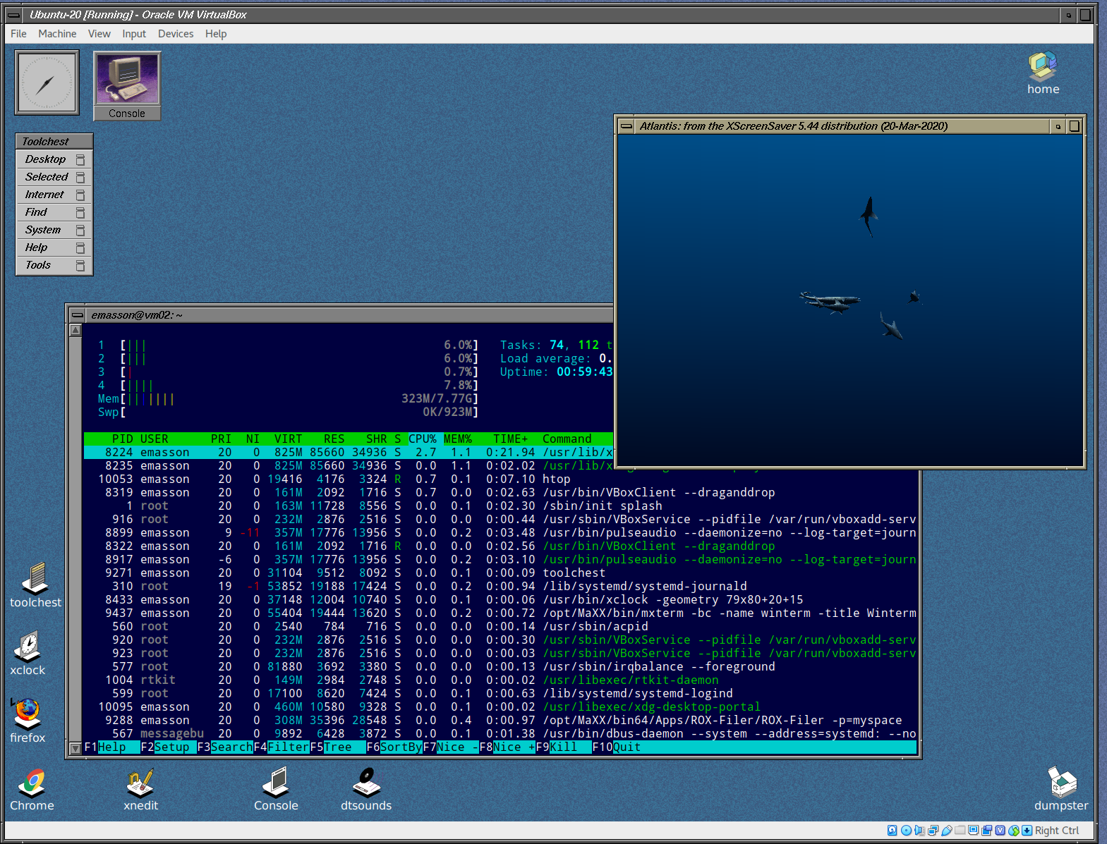 Make Linux look like IRIX from an SGI workstation