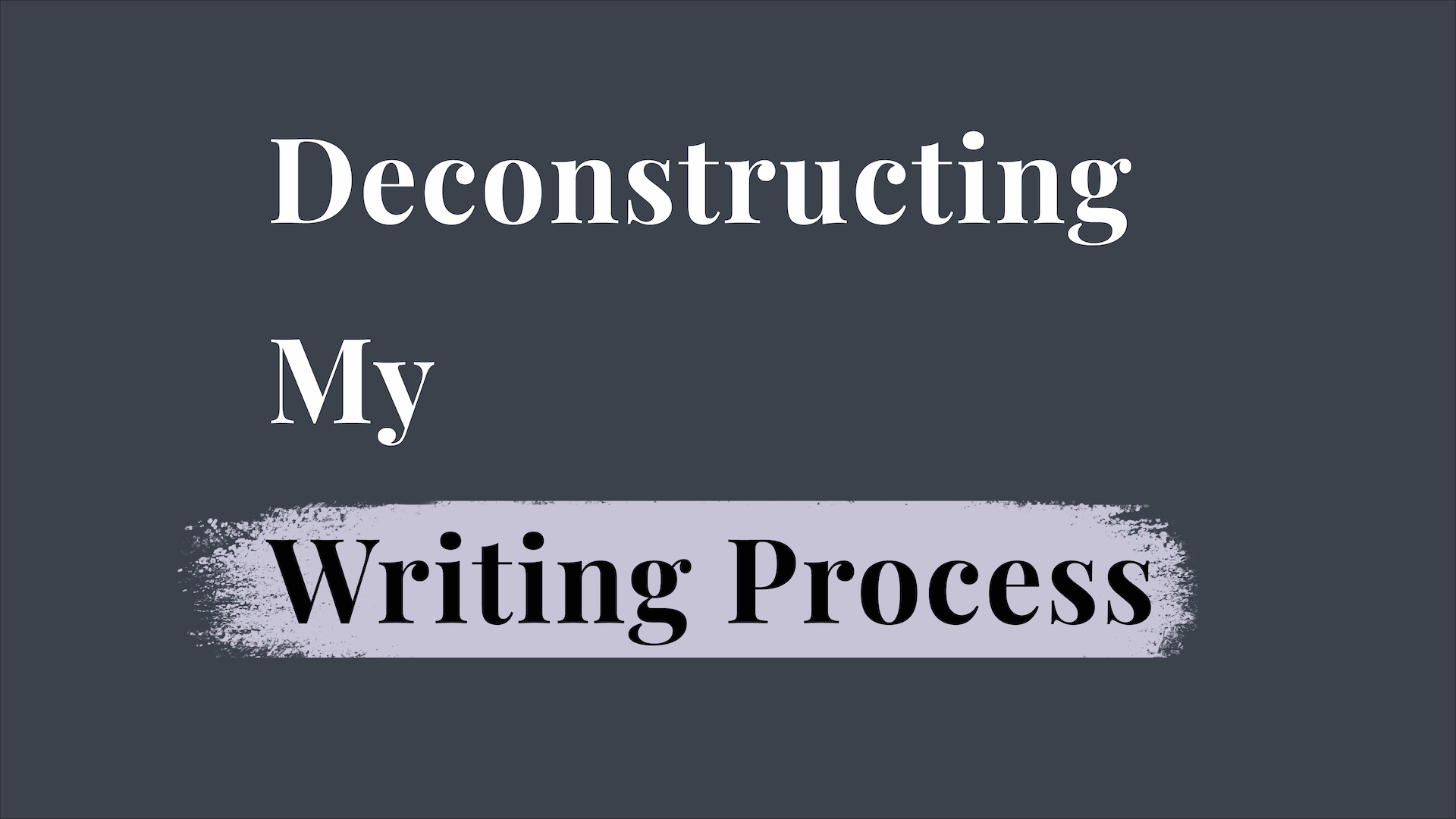 #12: Deconstructing my writing process - by Almaz Ohene